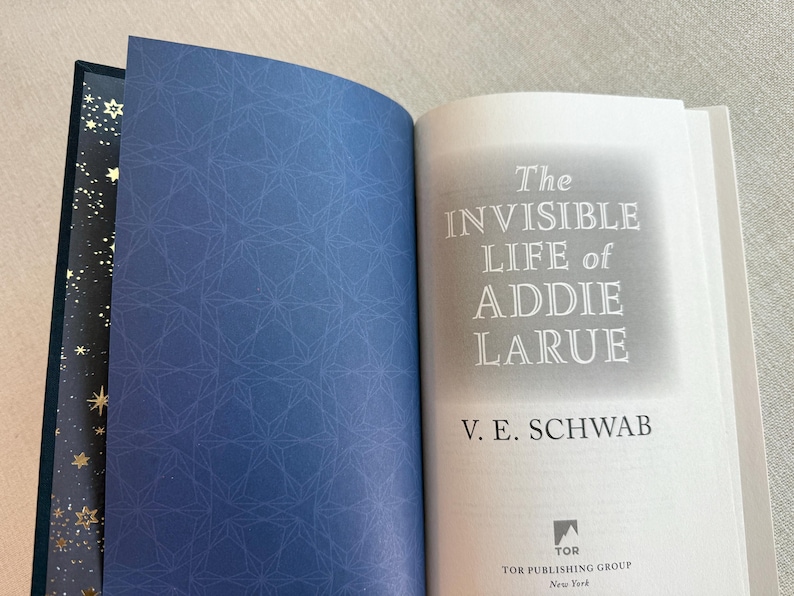 The Invisible Life of Addie Larue VE Schwab - Custom Book Binding ...