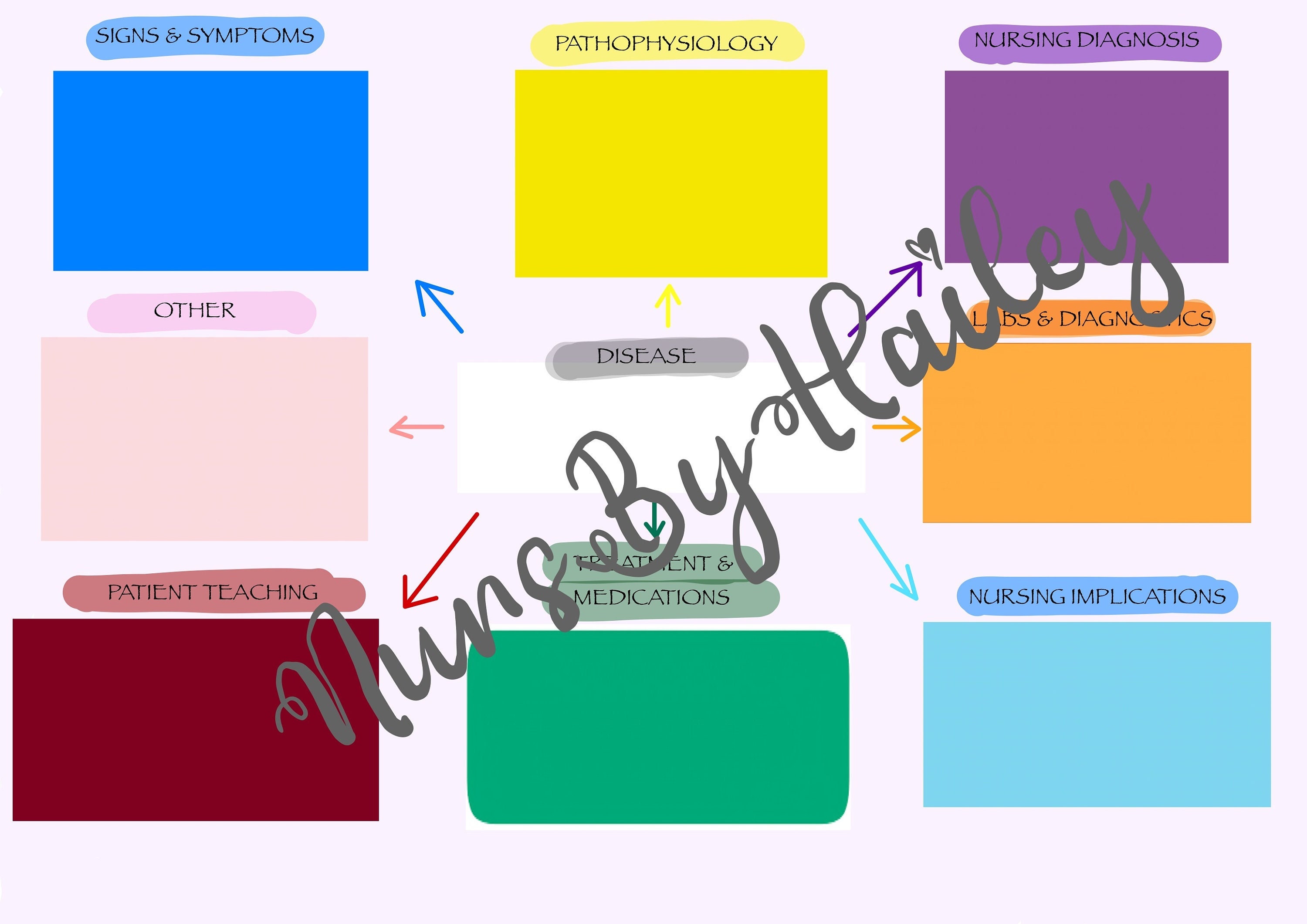 Nursing Concept Map PDF - Etsy