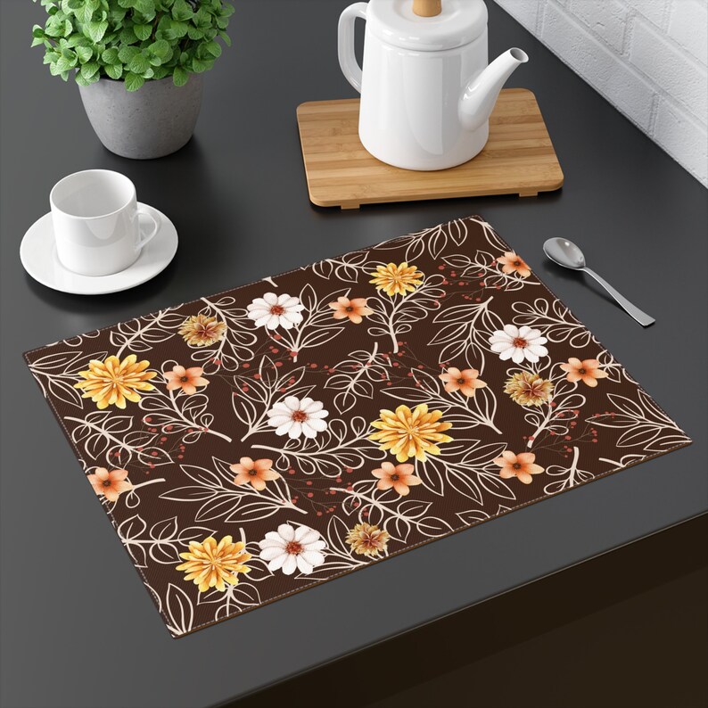 Bohemian Placemat, Aesthetic Place Setting, Rustic Farmhouse Table Mat ...
