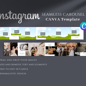 Instagram Seamless Carousel, Design Canva Carousel Post, Carousel Posts, Canva Template ...