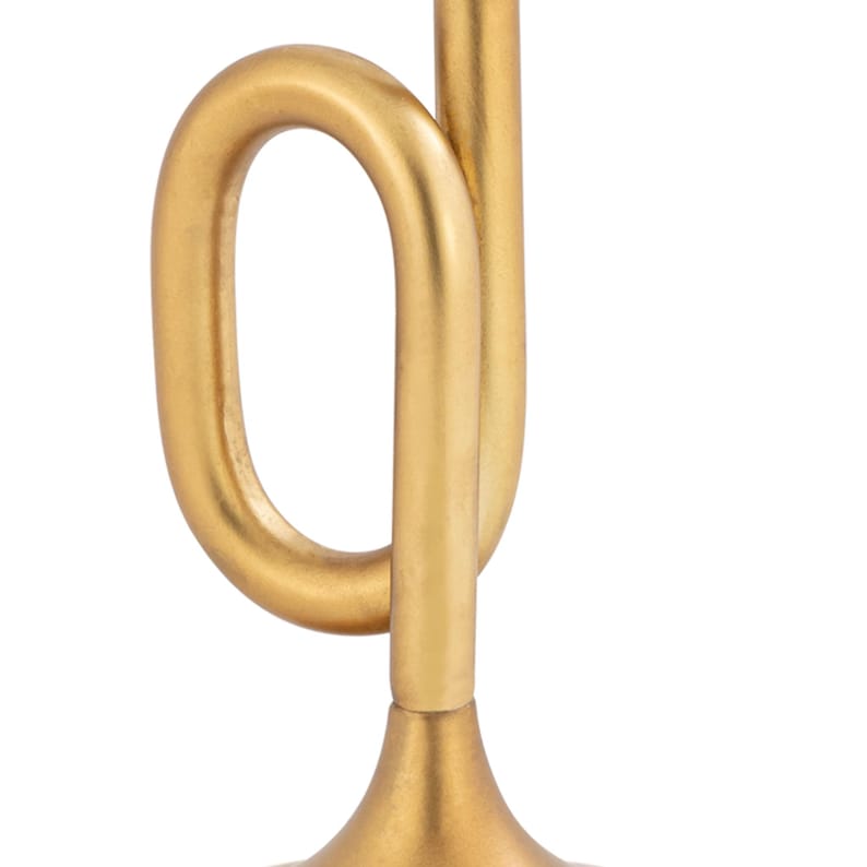 Aurea Gold Trumpet Design Candle Holders – Decorative Candlestick ...