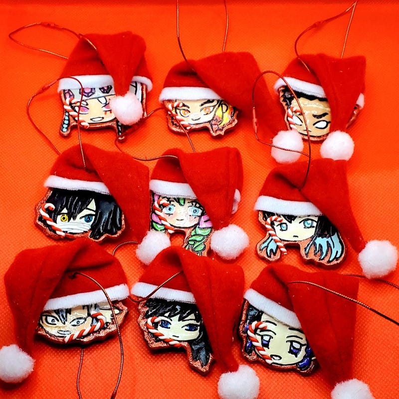 Demon Slayer Christmas Ornaments - Etsy
