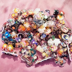 Set of 5 or 10 (random!) Demon Fighter Hair Clips Version 2 -handmade ...