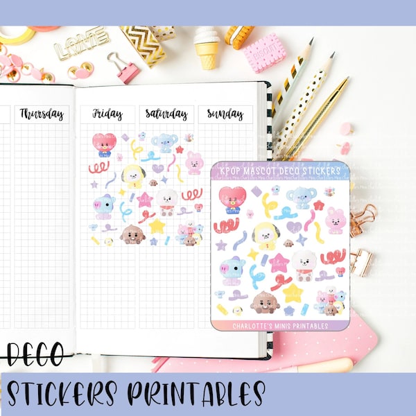 Kpop Stickers Printable - Etsy