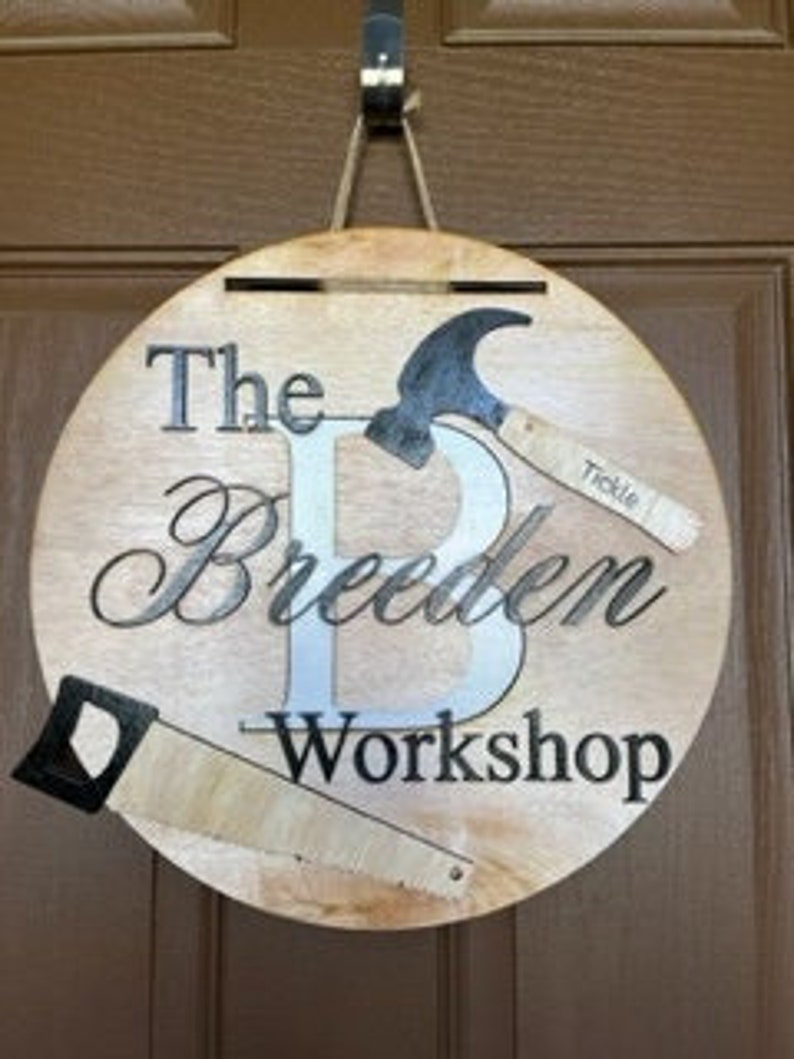 Workshop Sign Custom Workshop Sign Front Door Sign - Etsy