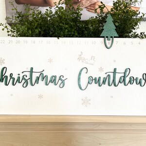 Christmas Countdown - Christmas Decor - Wall Decor - Christmas Gift ...