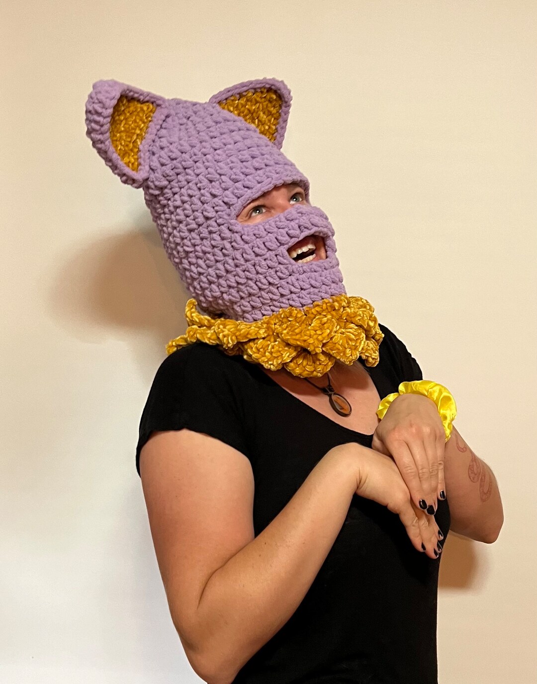 Blanket Yarn Fox Mask - Etsy