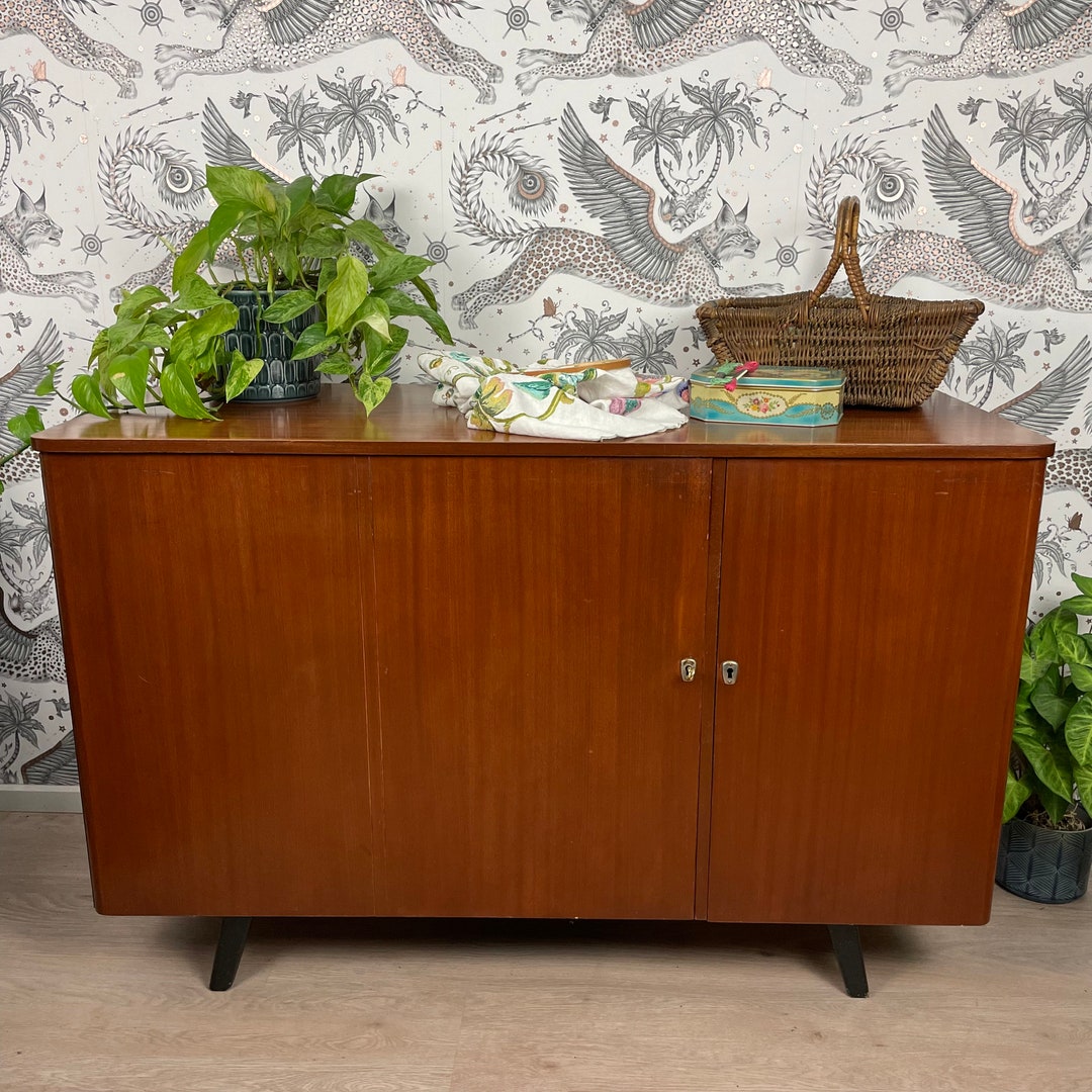 Vintage Mid Century Metamorphic Desk Retro Magic Desk Cupboard Desk ...