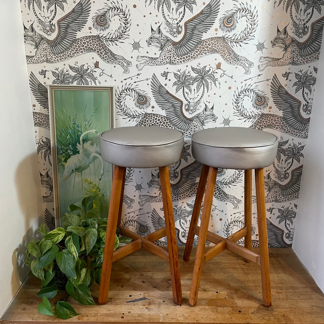Vintage Retro Cabot Woodware Bar Stools - Etsy UK