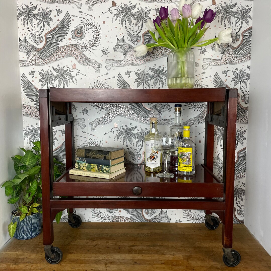 Vintage Metamorphic Coffee Table | Retro Tea Trolley | Mid-century ...