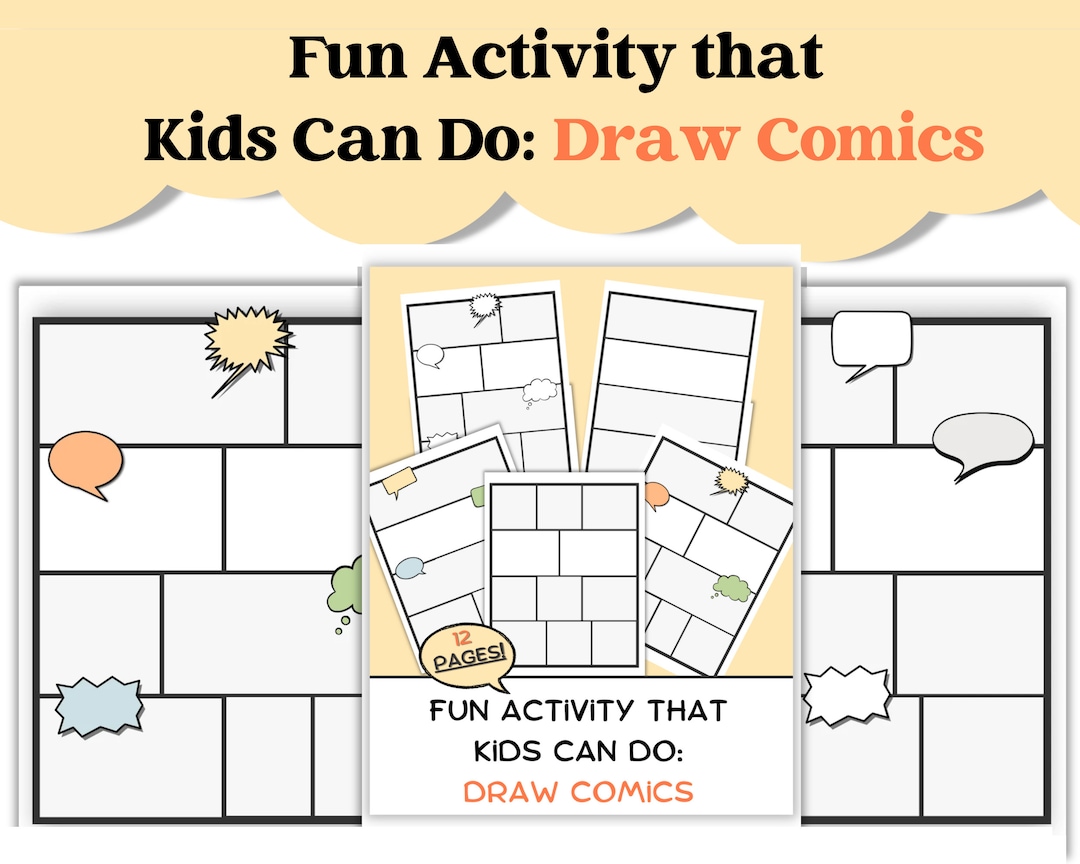DIY Comic Strips for Kids - Etsy