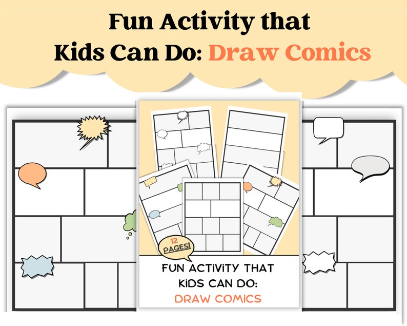 DIY Comic Strips for Kids - Etsy