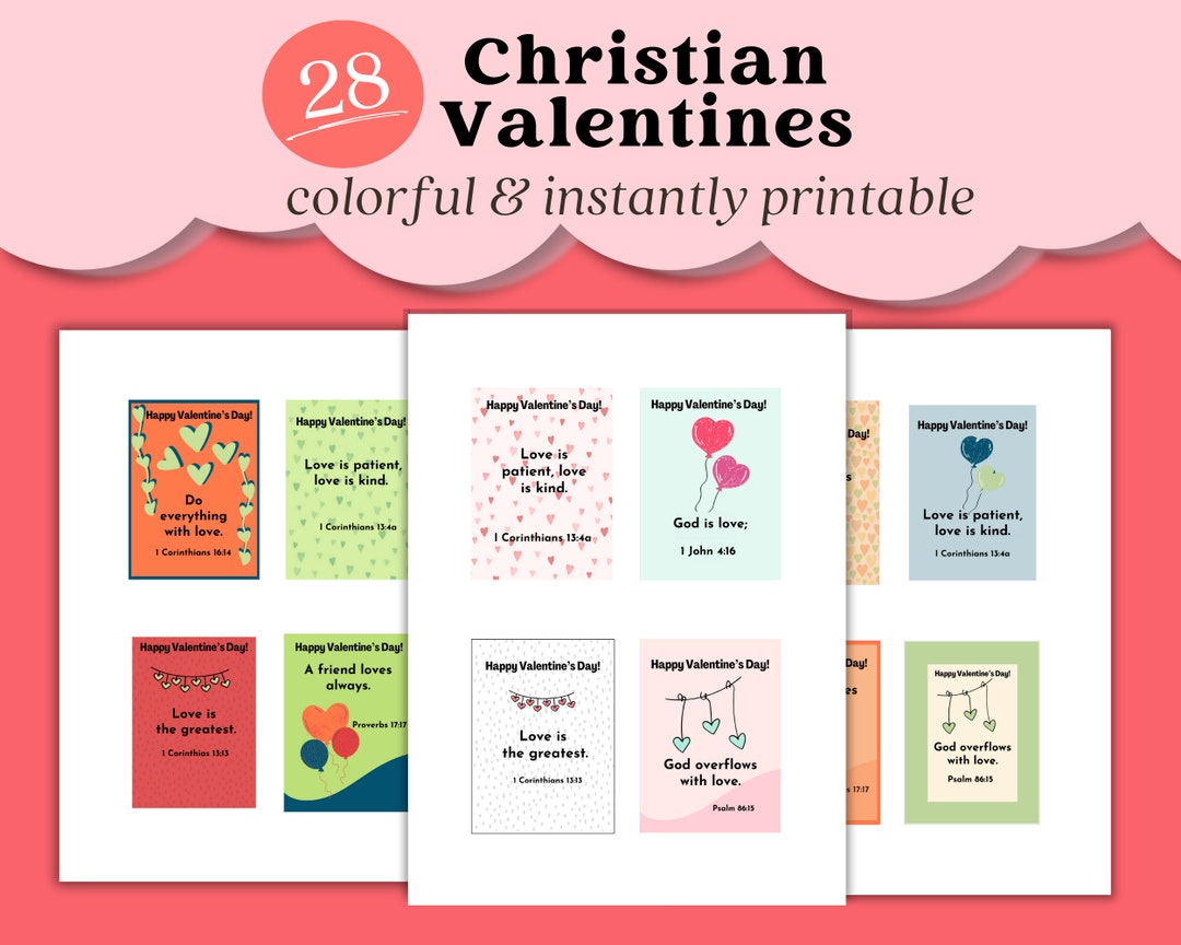 28 Christian Valentine's Day Cards - Etsy
