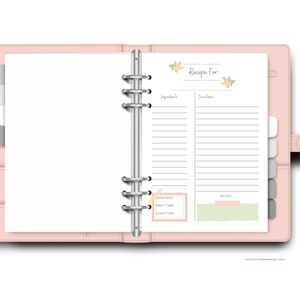 Create Your Own Recipe Binder Printable Pages - Etsy