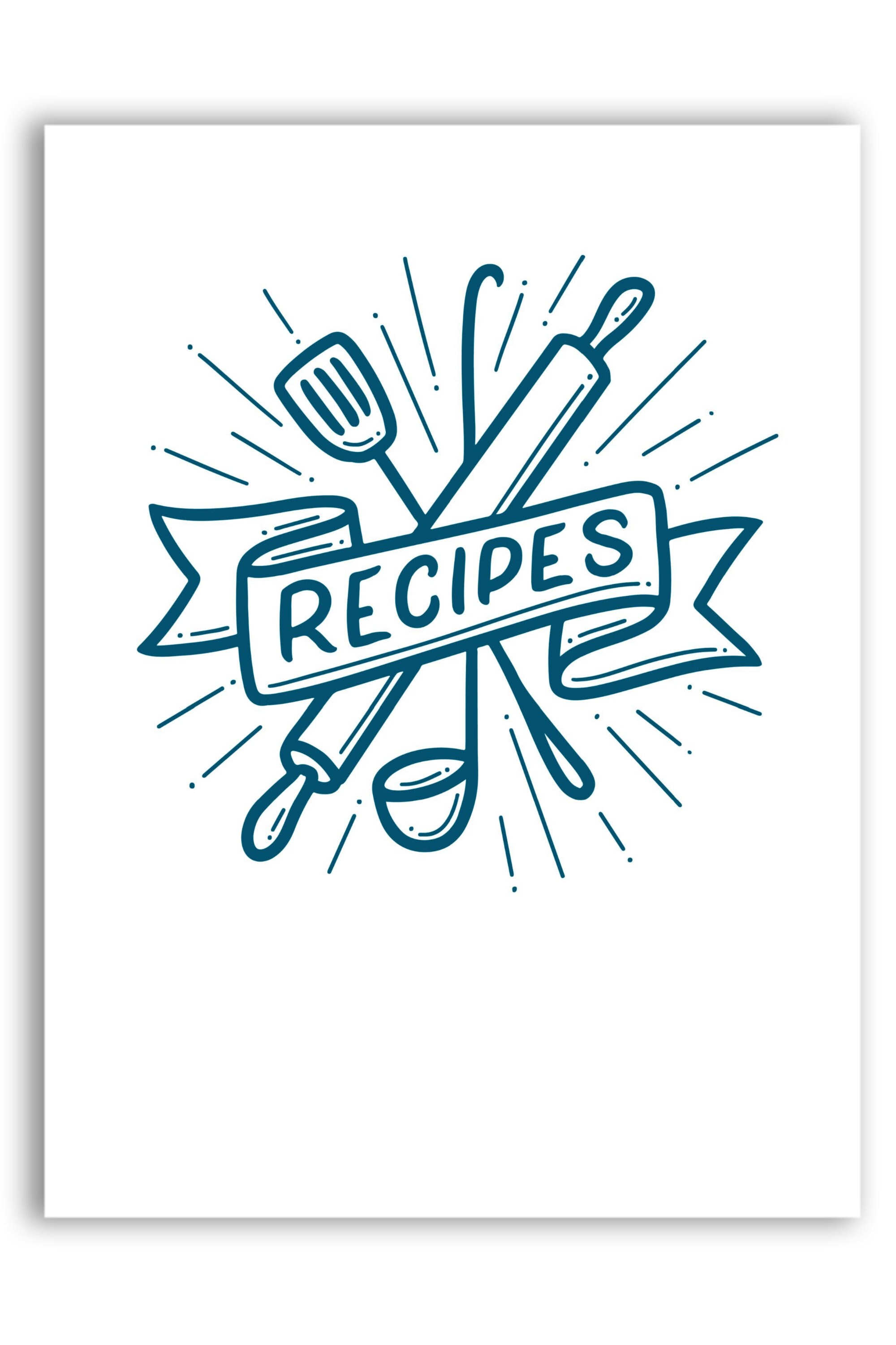 70+ Page Printable Recipe Binder - Etsy