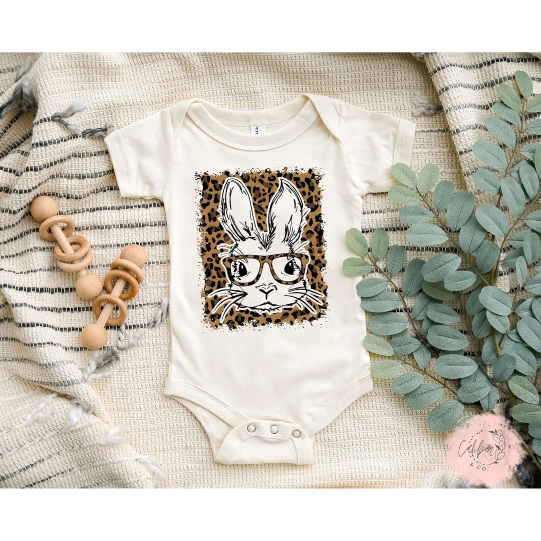 Retro Leopard Easter Bunny Onesie® Cute Easter Onesie Easter - Etsy