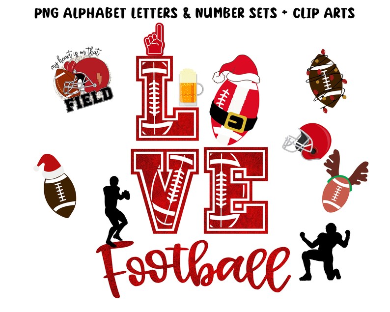 Football PNG Alphabet Letters PNG Digital Letters Football - Etsy