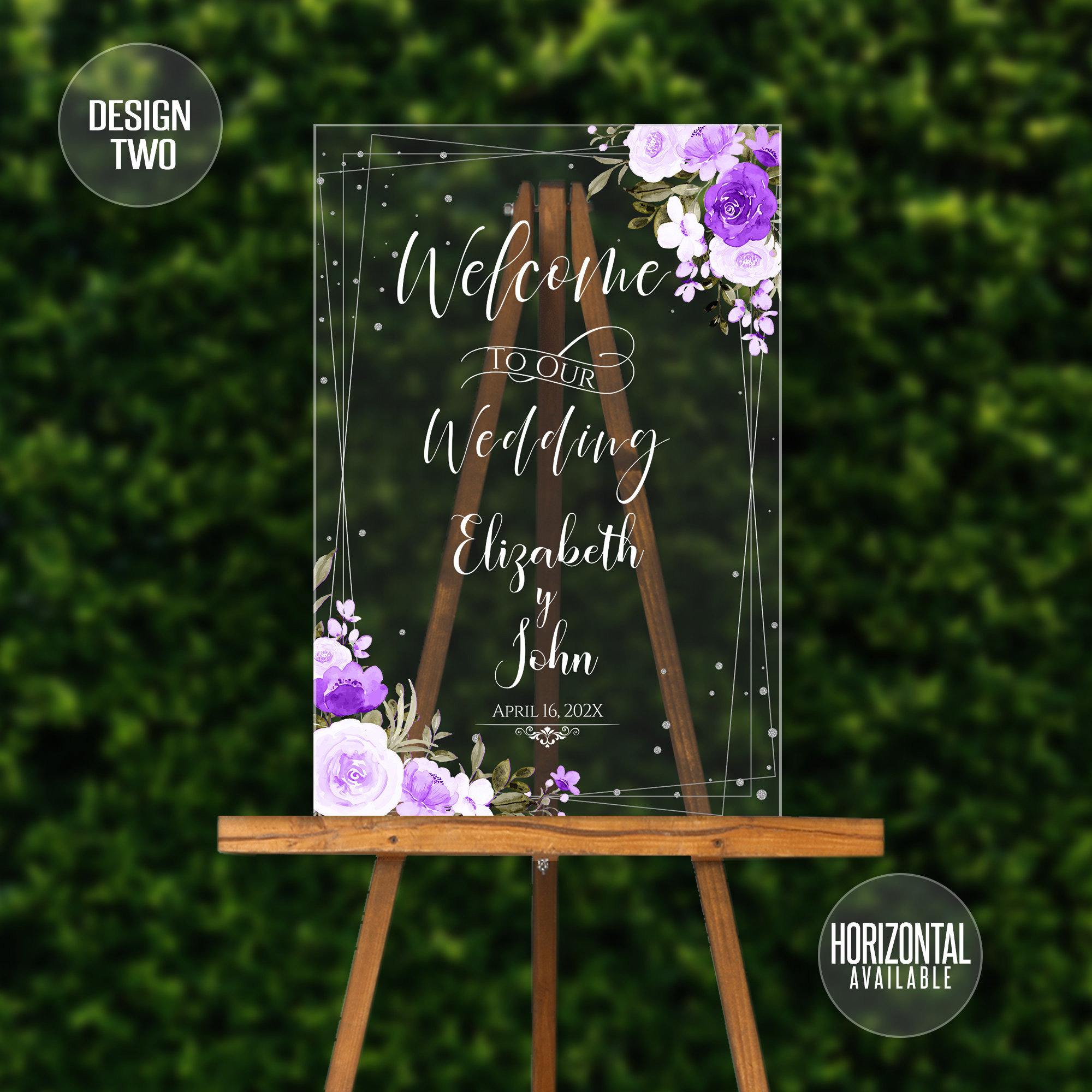 Acrylic Welcome Signs 16x24 Wedding - Etsy