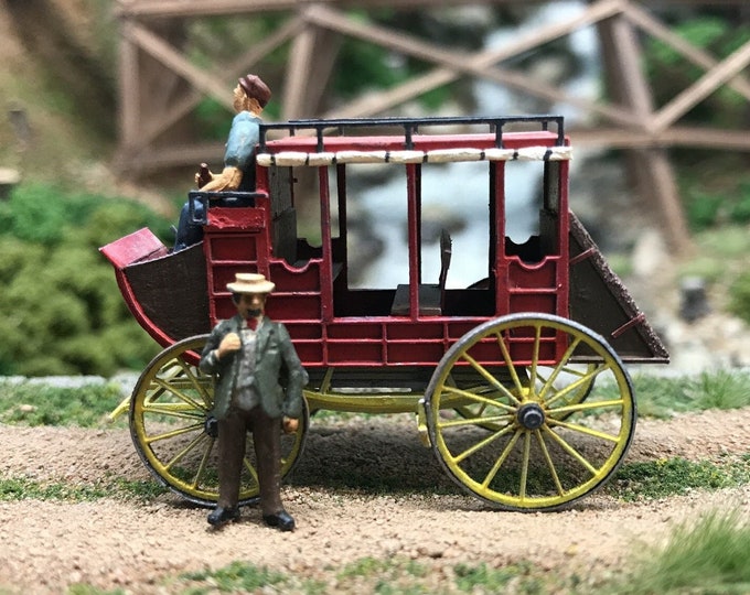 HO 1:87 Scale Mud Wagon Stagecoach 3 Seater Kit - Etsy