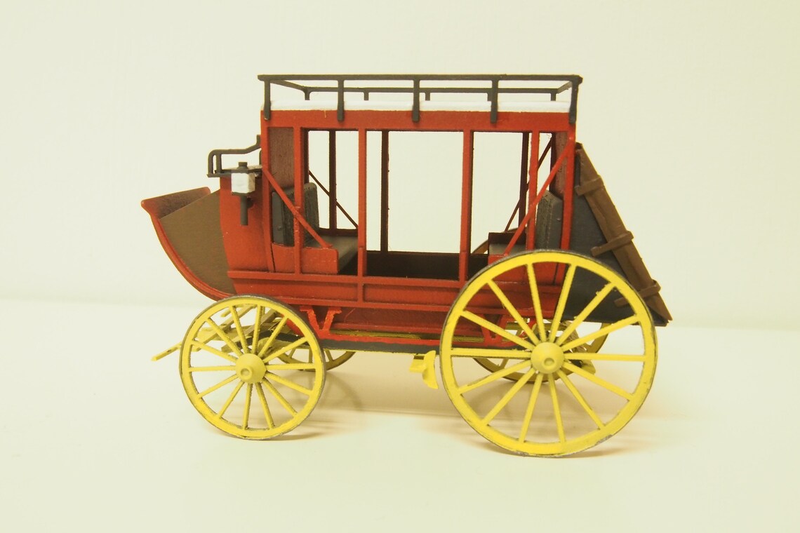 O 1:48 Scale Mud Wagon Stagecoach Henderson Kit - Etsy