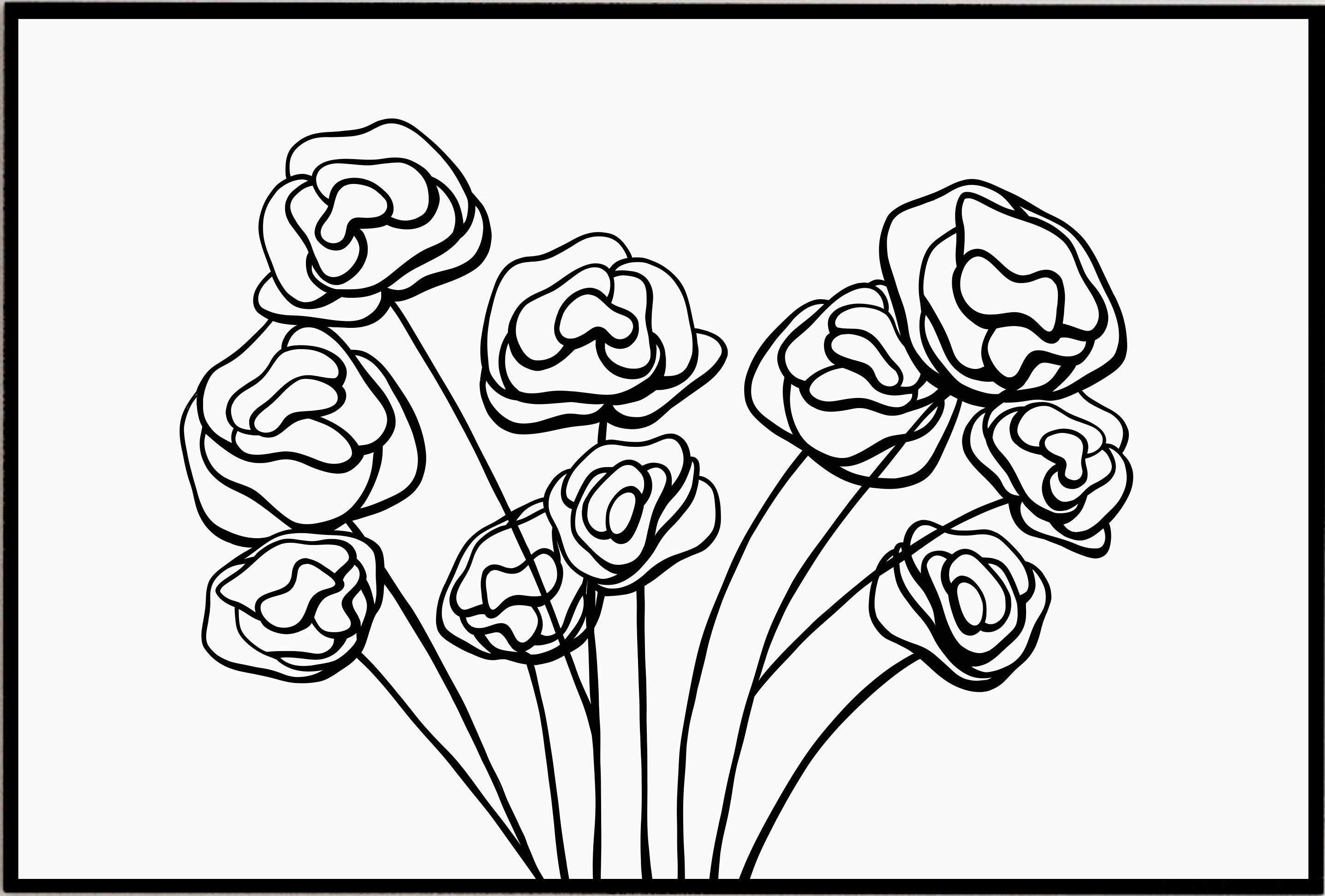 Roses Line Drawing Hand Drawn Digital Print Line Art Minimal & Modern ...