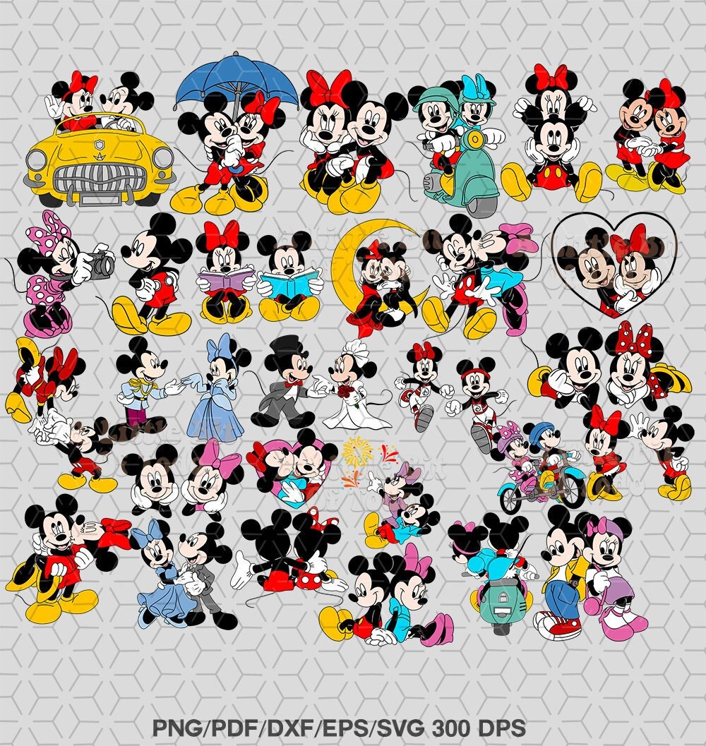 Mouse Svg Png Eps Dxf Bundle, Cricut, Silhouette - Etsy