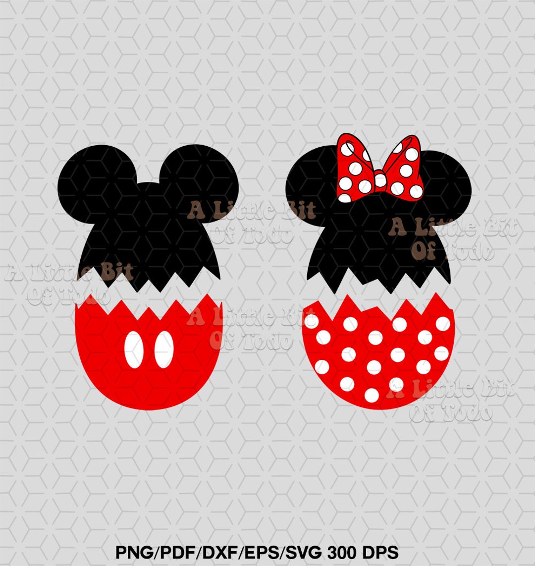 Easter Mouse Egg Svg Png Eps, Silhouette, Cricut, Print and Cut - Etsy