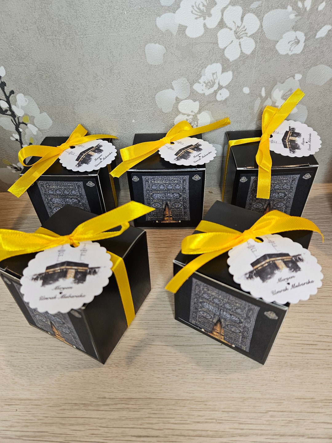 Kabe Box Gift Box Black Gold Kaaba Hajj Gifts Umre Umrah Mubarak Party ...