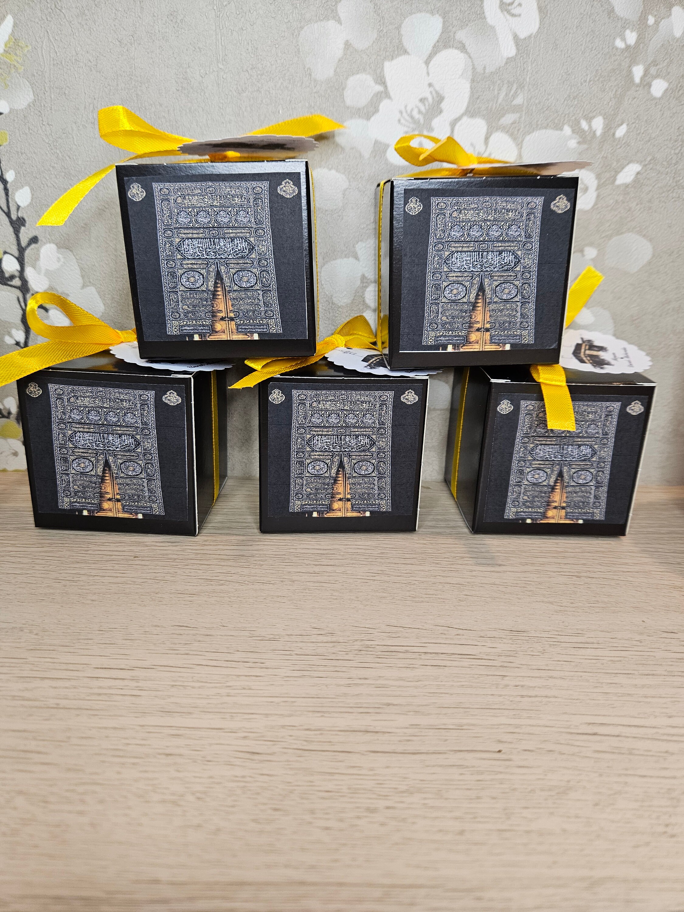 Kabe Box Gift Box Black Gold Kaaba Hajj Gifts Umre Umrah Mubarak Party ...
