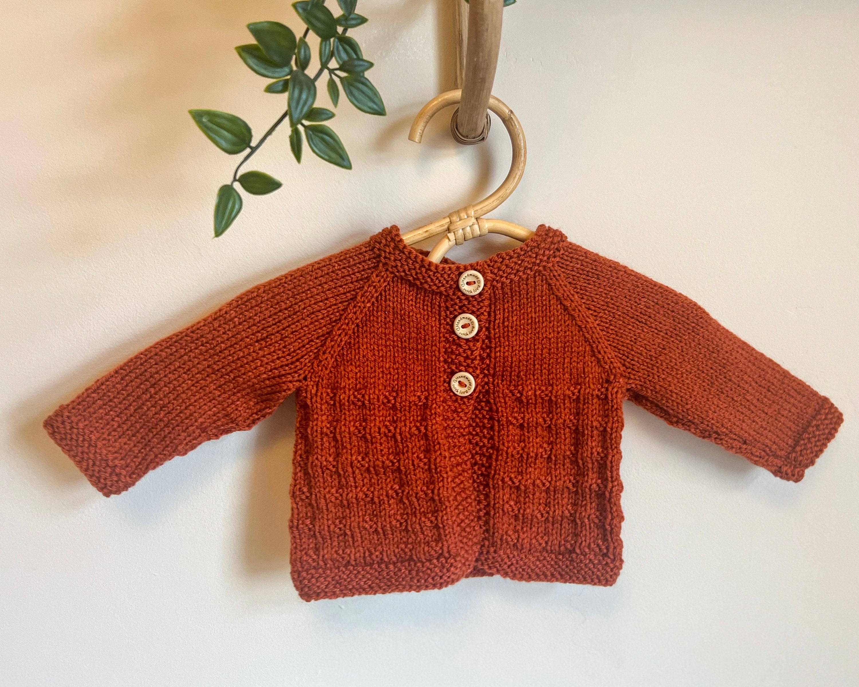 0-3 Months Personalised Hand Knitted Baby Cardigans. Hand - Etsy UK