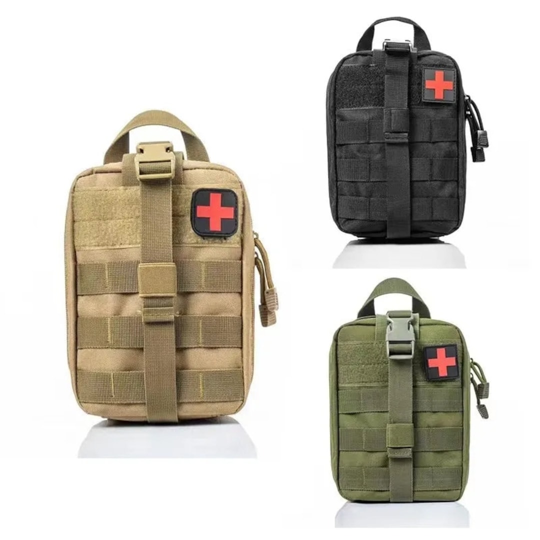 Military Style EDC Pouch First Aid Kit and Organiser Tactical Pockets ...
