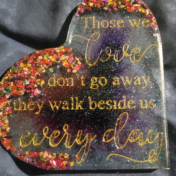 Memorial Heart Resin - Etsy