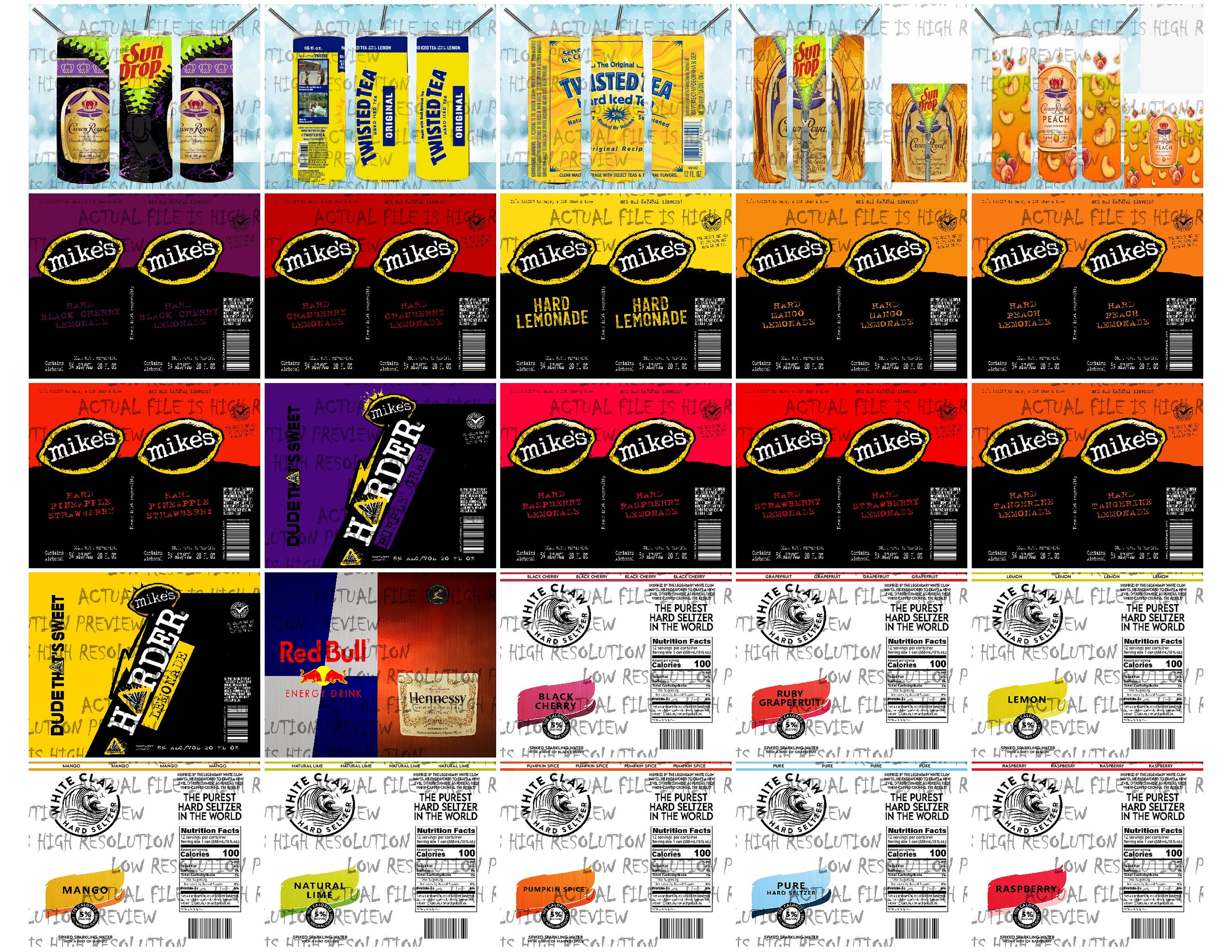 Over 150 Beer Booze Png Files to Make Sublimation Tumblers - Etsy