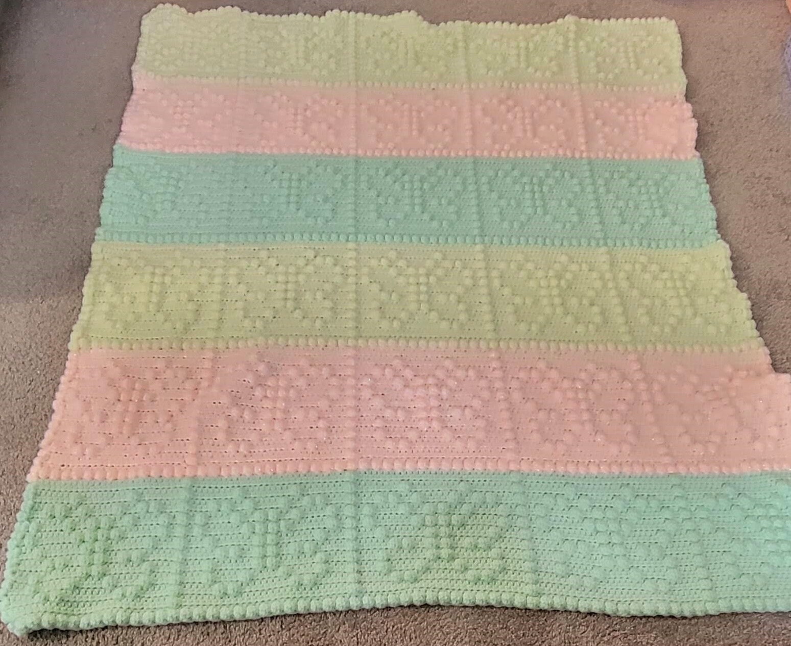 Butterfly Bobble Crochet Blanket - Etsy