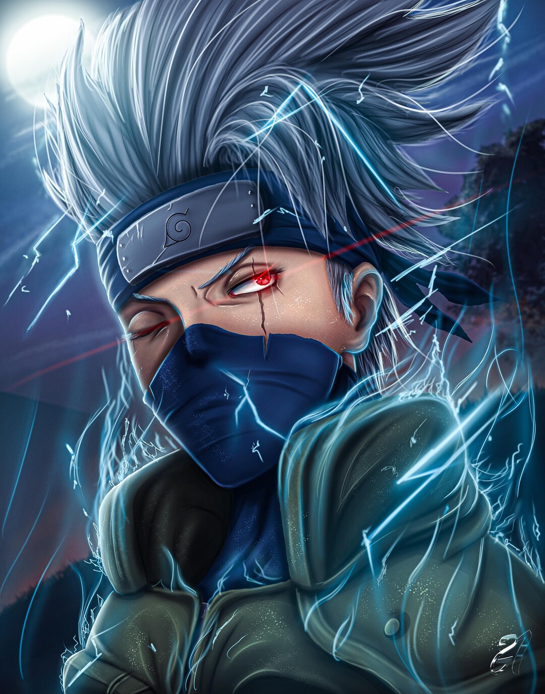 Lightning Reign: Kakashi Unleashed - Etsy