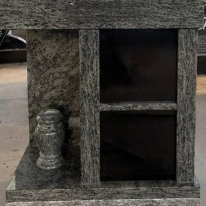 Customized Granite 2 Niche Columbarium for Cremation Urns, Private ...