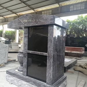 Customized Granite 2 Niche Columbarium for Cremation Urns, Private ...