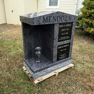 Customized Granite 2 Niche Columbarium for Cremation Urns, Private ...