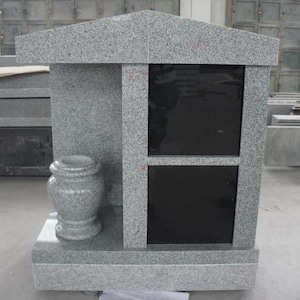 Customized Granite 2 Niche Columbarium for Cremation Urns, Private ...