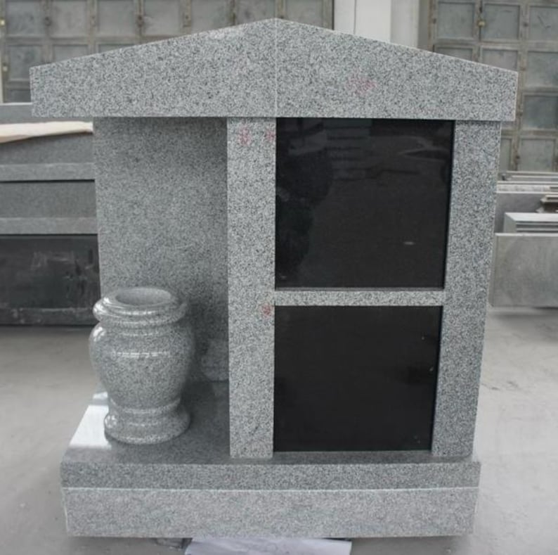 Customized Granite 2 Niche Columbarium for Cremation Urns, Private ...