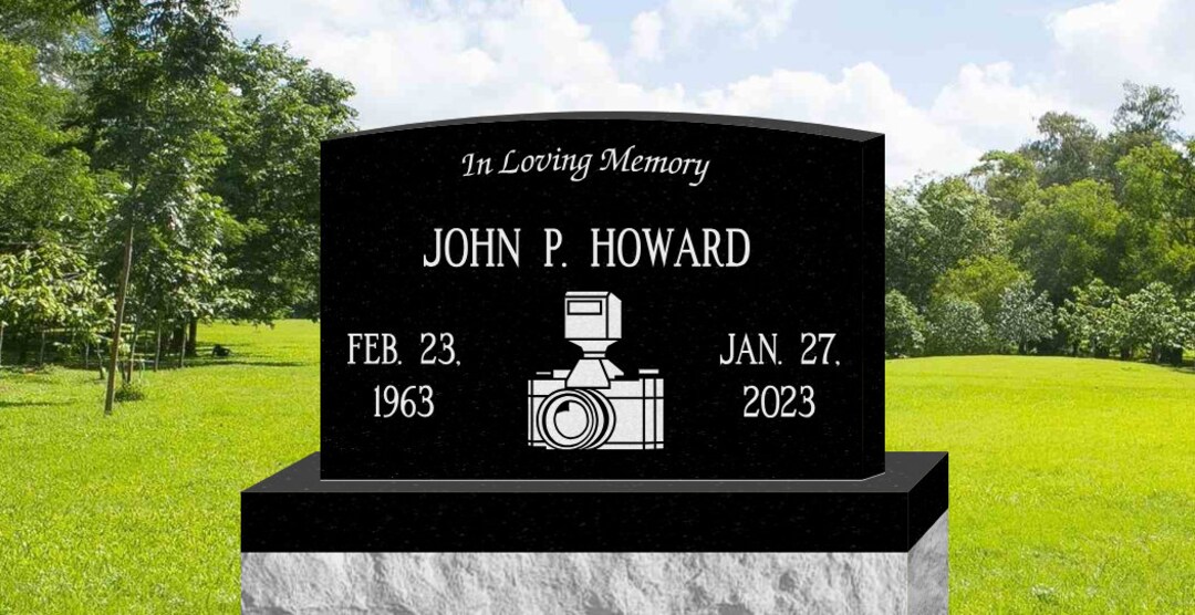 Laser Engraved Mini Upright Infant Headstone Custom Grave Marker Jet ...
