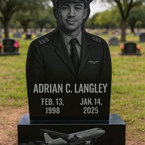 Life Sized Custom Headstone Cemetery Grave Marker Memorial Stones ...