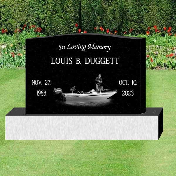 Fishing Headstone - Etsy