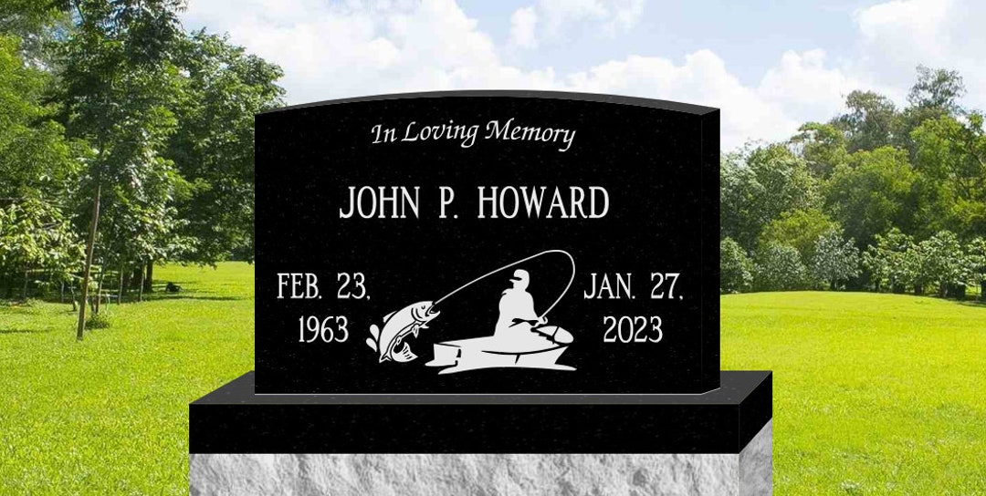 Laser Engraved Mini Upright Infant Headstone Custom Grave Marker Jet ...