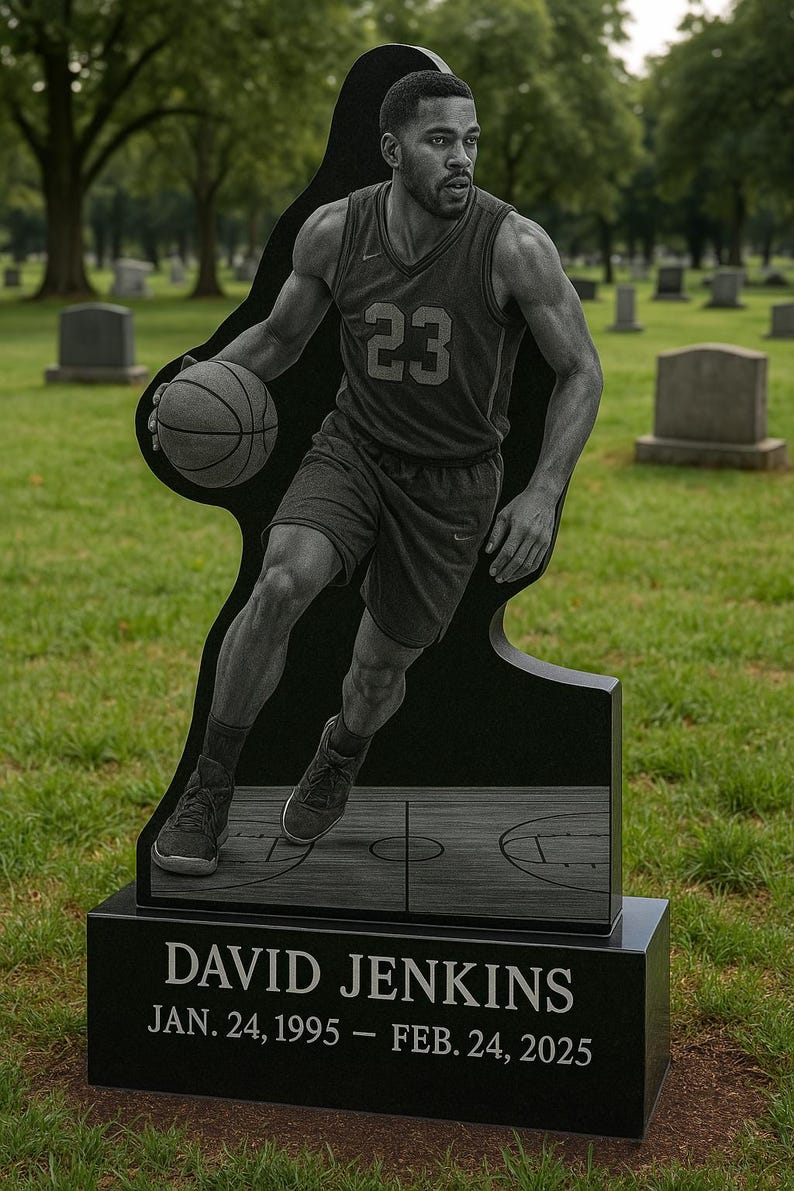 Life Sized Custom Headstone Cemetery Grave Marker Memorial Stones ...