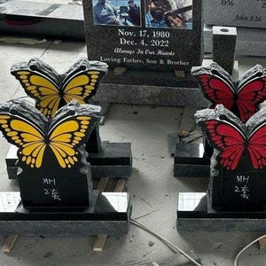 Economonument™ Butterfly Headstone 18x20 | Custom Headstone ...