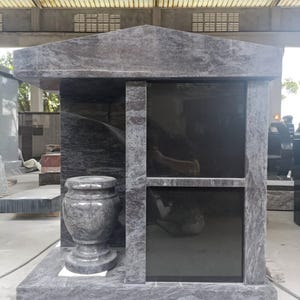 Customized Granite 2 Niche Columbarium for Cremation Urns, Private ...