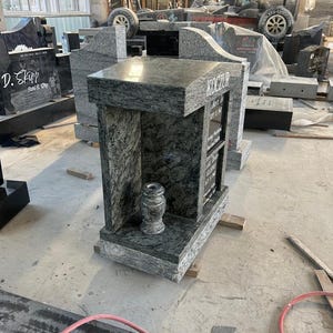 Customized Granite 2 Niche Columbarium for Cremation Urns, Private ...