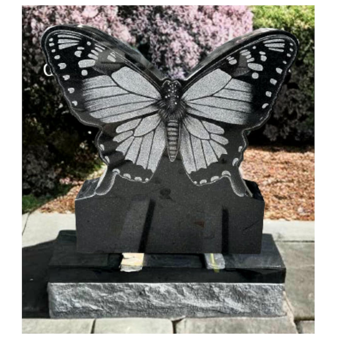 Economonument™ Butterfly Headstone 18x20 Custom Headstone Personalized ...
