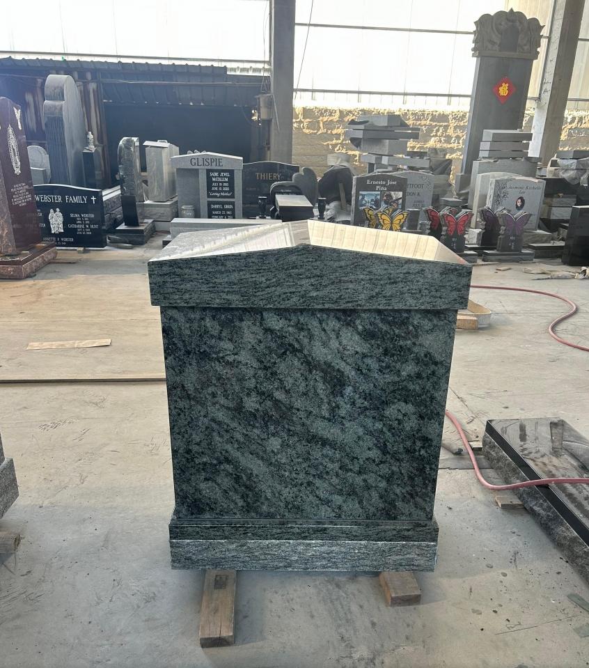 Customized Granite 2 Niche Columbarium for Cremation Urns, Private ...